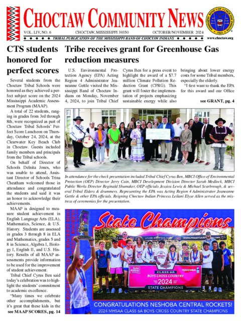 Choctaw Community News - Mississippi Band of Choctaw Indians
