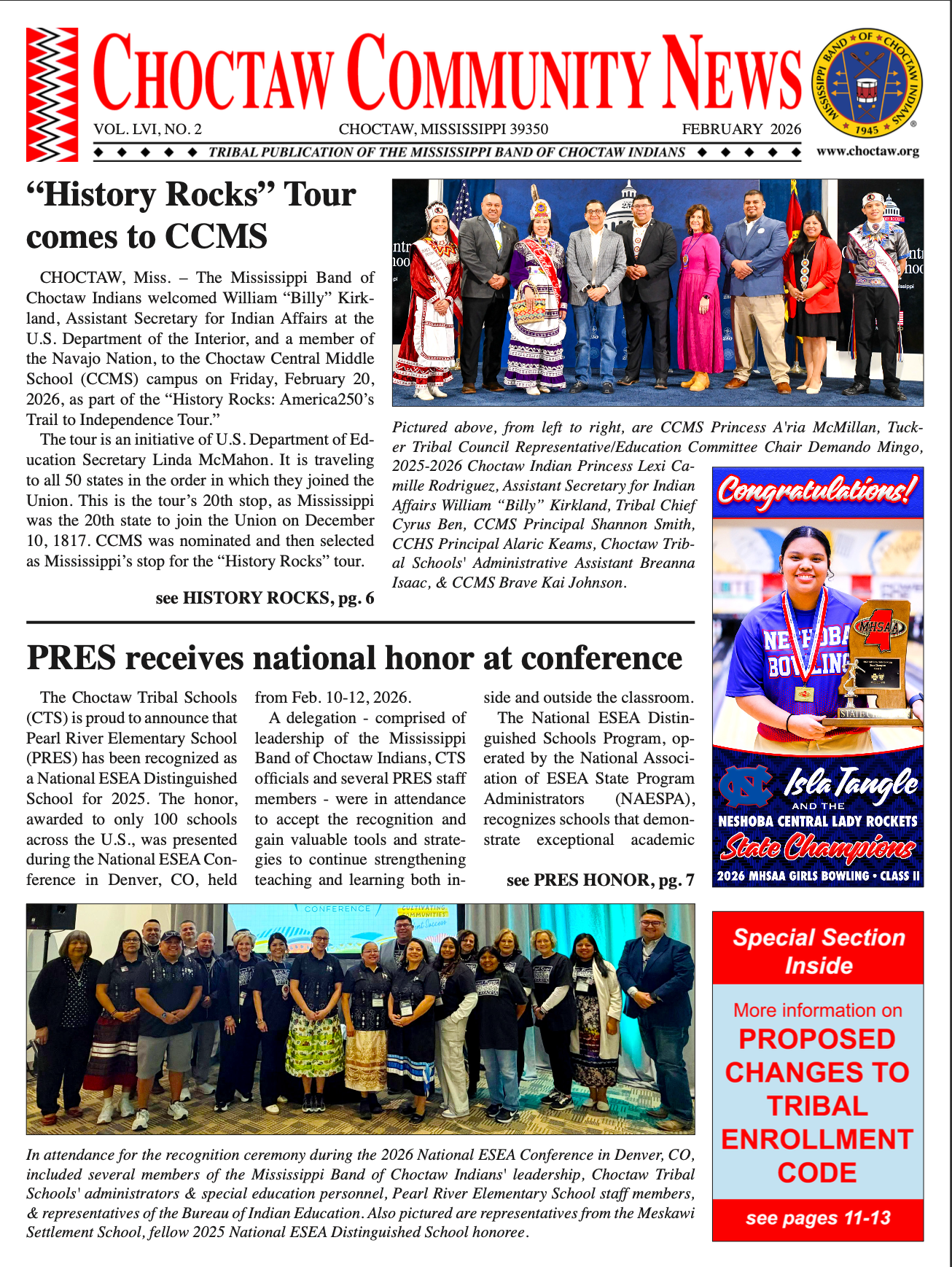 Choctaw Community News - Mississippi Band of Choctaw Indians